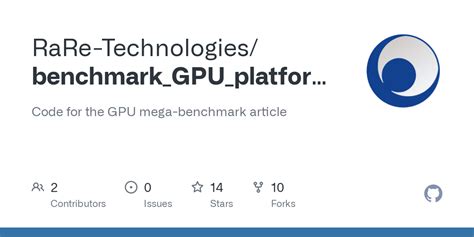 GitHub RaRe Technologies Benchmark GPU Platforms Code For The GPU Mega Benchmark Article