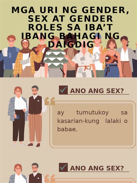 Mga Uri Ng Gender Sex At Gender Roles Sa Ibat Ibang Bahagi Ng Daigdig Pdf