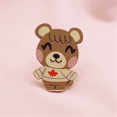 Maple Leaf Happy Maple Ac Mallow Soft Dyed Enamel Pin Mamobot