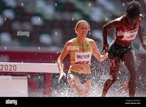 Lea Meyer Participating In The 3000 Meters Steeplechase At The 2020