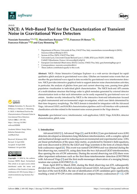 Pdf Nice A Web Based Tool For The Characterization Of Transient