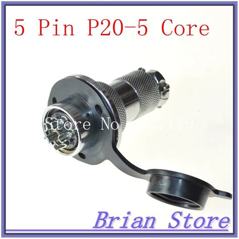 Waterproof Aviation Plug Cnc Connector Adapter 5 Pin P20 5 Core In