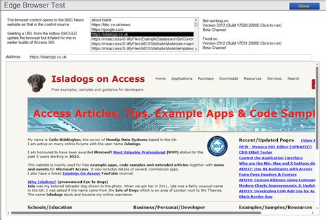Microsoft Access Edge Browser Control Is Finally Here Page 11