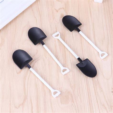 Badu Bg 50 бр Лъжица за десертна лъжица с форма на пудинг за кисело мляко Лъжица за снежен