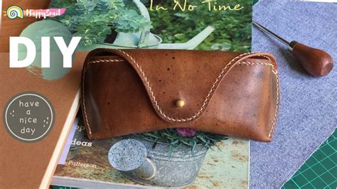 Leather Glasses Case Pattern Glasses Case Template Pattern Pdf For