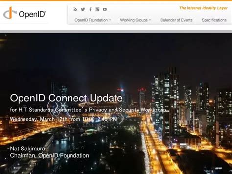 PPT OpenID Connect Update PowerPoint Presentation Free Download ID