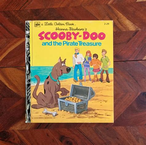 Vintage A Little Golden Book Scooby Doo And The Pirate Treasure 1975