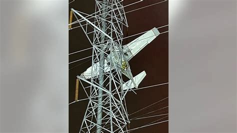 Plane Crashes Into Power Lines In Montgomery County Maryland — Leaves