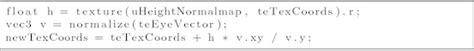 Implementation Of The Parallax Mapping Method For A Flat Base Surface