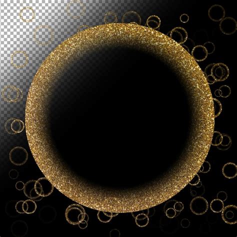 Premium Psd Aurous Edge On Circle Shape