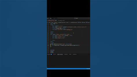 ⚡ Next Level Animated Loading Screen 🤯 Shorts Coding