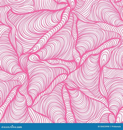 Colorful Seamless Abstract Hand Drawn Pattern Waves Background Stock Vector Illustration Of