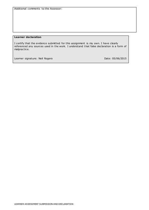 Assessment Submission Declaration Docx Audio Production Content