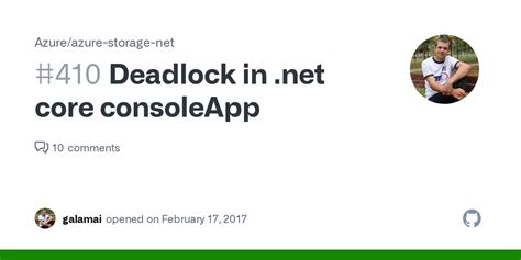 Deadlock In Net Core Consoleapp · Issue 410 · Azureazure Storage Net · Github