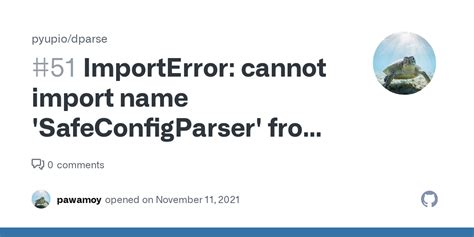 importerror cannot import name safeconfigparser from configparser