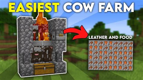 Simple Cow Farm In Minecraft Mcpe Java Nintendo Switch Ps4 Xbox