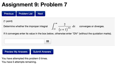 Solved Determine Whether The Improper Integral Integral Chegg