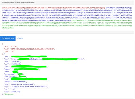 Azure B2c Bearer Accesstoken Not Being Generated When Using