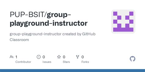 GitHub PUP BSIT Group Playground Instructor Group Playground