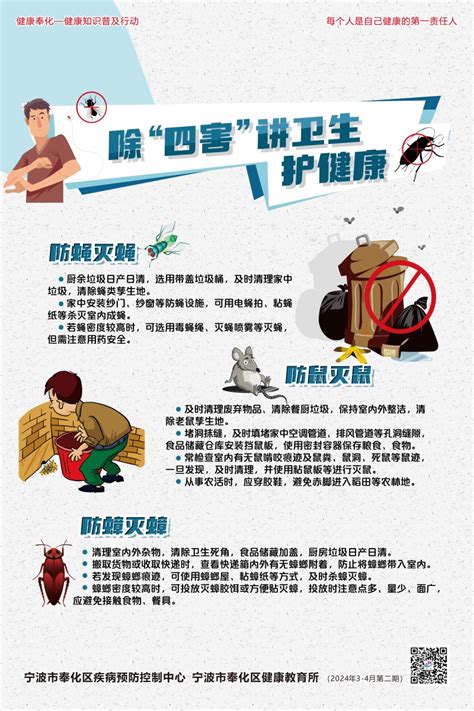 2024年第二期宣传栏版面 除四害：灭蝇灭鼠灭蟑