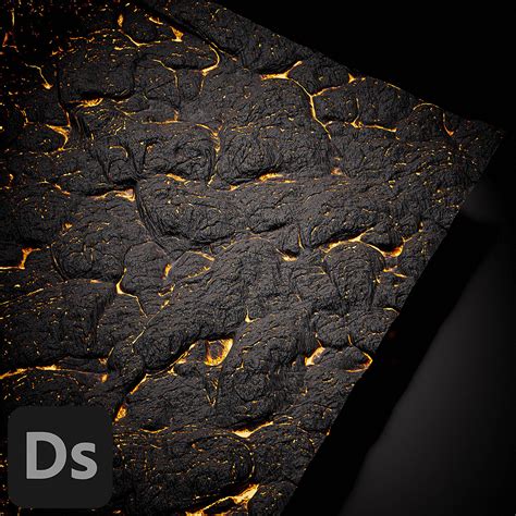 Artstation Cooling Magma Procedural Material