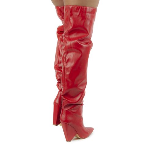 LILIANA Nano-2 High Heel Boots NANO-2-RED - Shiekh