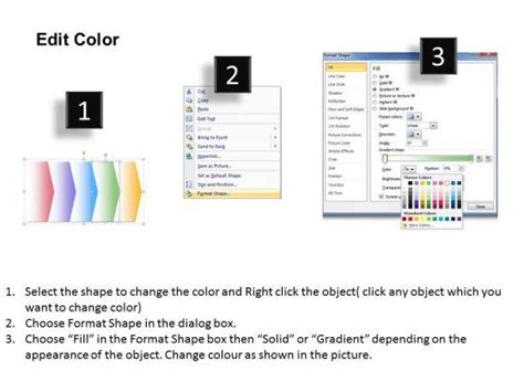Ppt Uniform Description Of Steps Working With Slide Numbers PowerPoint Templates