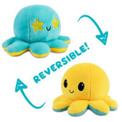 Tee Turtle Reversible Plushie Octopus Starry Eyes Vagabond Games