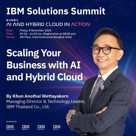 Meet Ibm And Ibm Partners Like The C Level At This Year “ibm Solutions Summit Ai And Hybrid