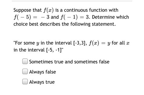 Answered Suppose That Fx Is A Continuous Bartleby