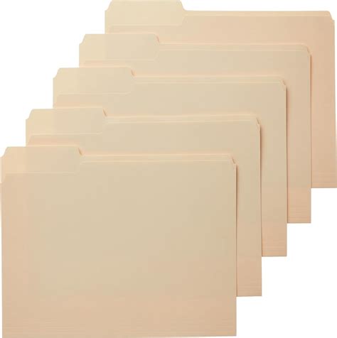 File Folders With Tabs For Filing 13 Cut Tab Assorted Positions 8