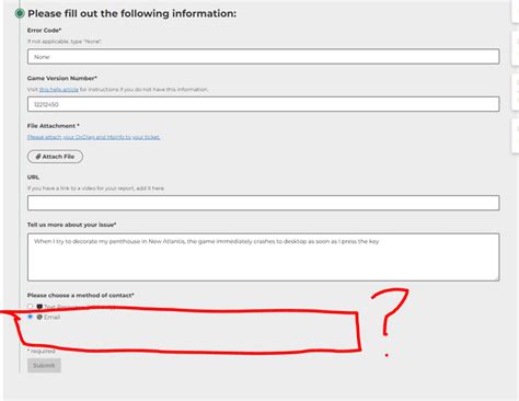 Trying To Submit A Bug Report And The Website Wont Let Me Because The