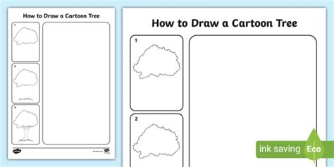 How To Draw A Cartoon Tree