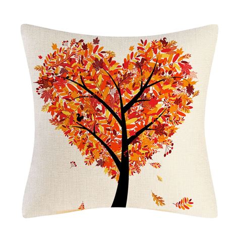 Abstract Spring Summer Autumn Winter Tree Of Life Pillow Cover Home
