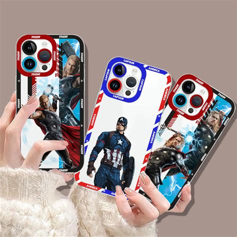 Funda De Avengers Hero Thor Capit N Am Rica Carcasa Para VIVO V29E V27