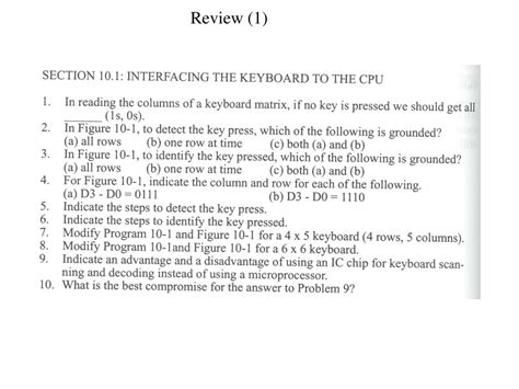 Ppt Chapter 10 Keyboard And Printer Interfacing Powerpoint Presentation Id 4329736
