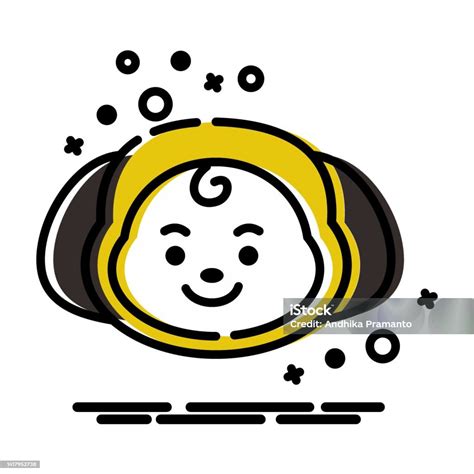 아이콘 침미 캐릭터 귀여운 얼굴 만화 스마트 폰 벽지 인쇄물 포스터 전단지 인사말 카드 요법에 적합합니다 Brand Name