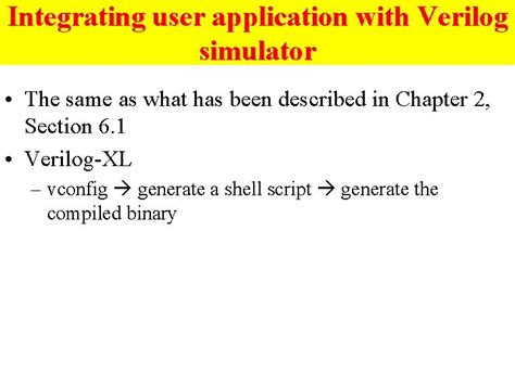 Principles Of Pli Vpi Verilog Procedural Interfacevpi Pli