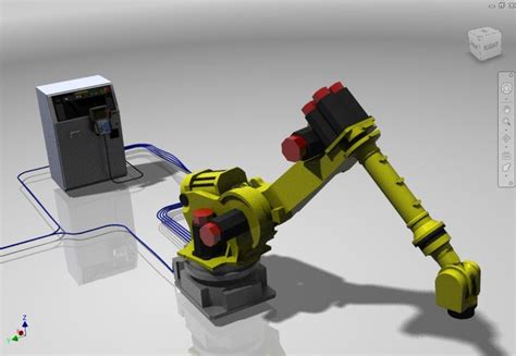 Fanuc Robot With Controller And Routed Systems