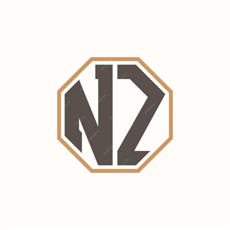 Premium Vector Modern Letter Nz Logo For Corporate Business Brand