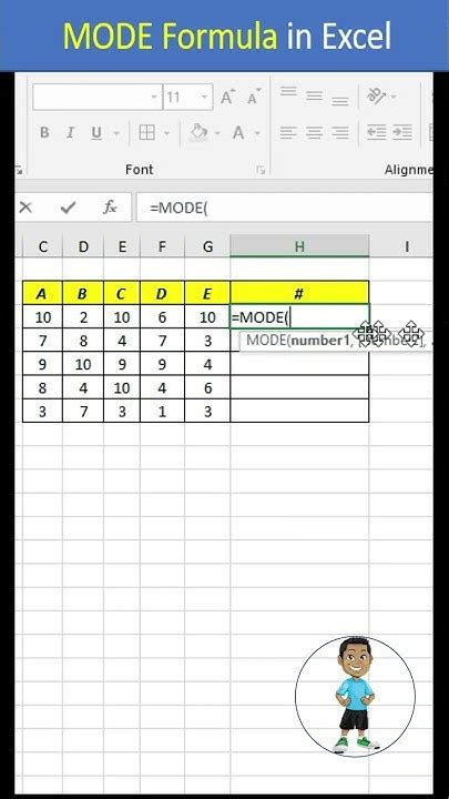Mode Formula In Excel Excel Exceltips Exceltutorial Msexcel