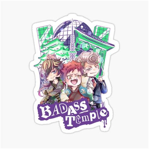Bad Ass Temple Sticker For Sale By Kamapon Redbubble