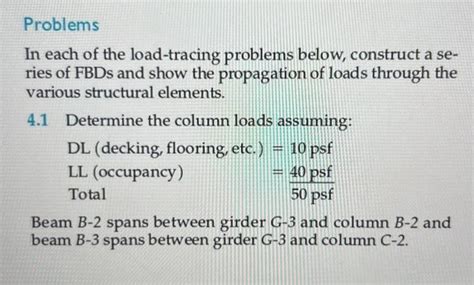 Solved TYPICAL FLOOR FRAMINGIn Each Of The Load Tracing Chegg