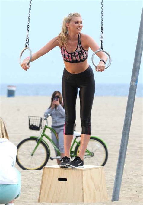 Elsa Hosk On A Victorias Secret Photoshoot In Santa Monica April 2015