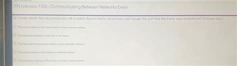 Solved Itn Version 700 ﻿communicating Between Networks