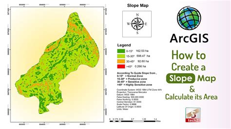 Creating A Slope Map From Digital Elevation Model Dem And Area Calculation Arc Map 108