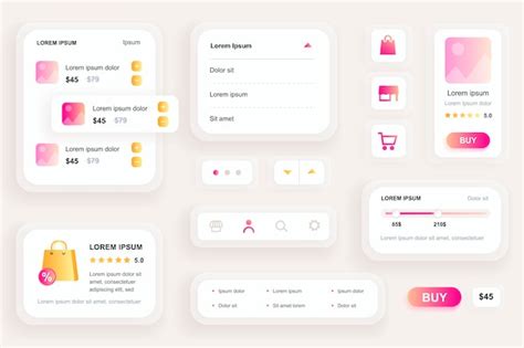 Premium Vector Gui Elements For Banking Mobile App Ui Ux Toolkit
