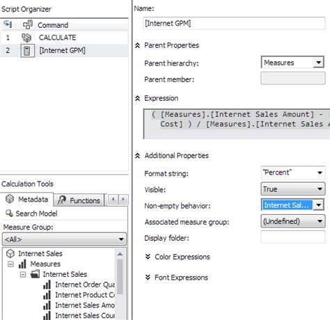 How To Create Intermediate Measures In Analysis Services Ssas