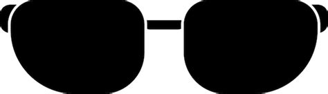 Premium Vector Eyeglasses Icon Black Solid Style