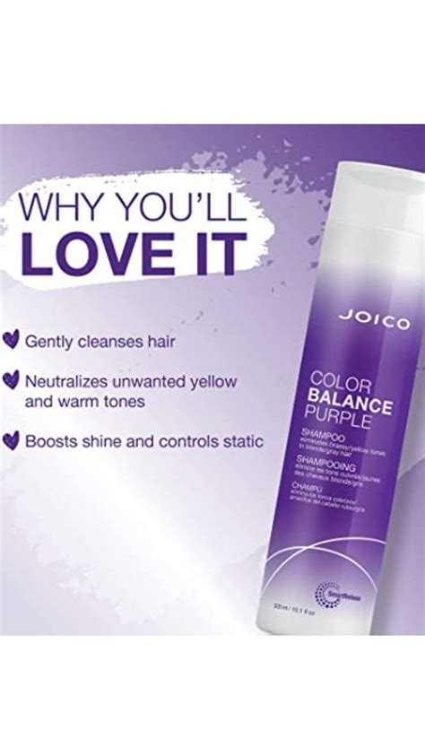 Joico Color Balance Purple Shampoo Eliminate Brassy And Yellow Tones